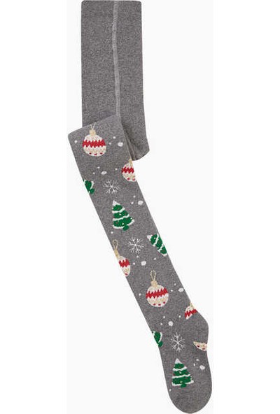 Bross Çam Süsü Desenli Havlu Külotlu Çocuk Çorabı