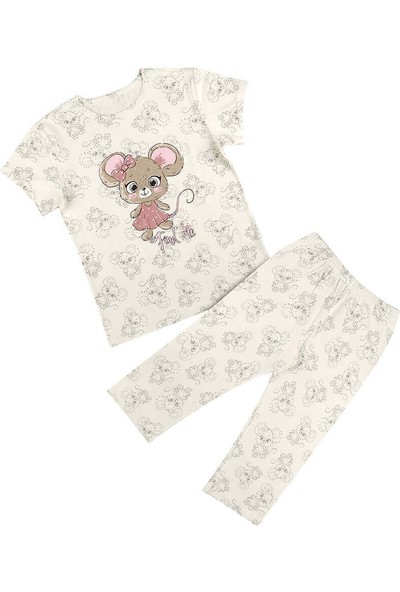 Donella Baskılı Kız Çocuk Pijama Takımı - 10084
