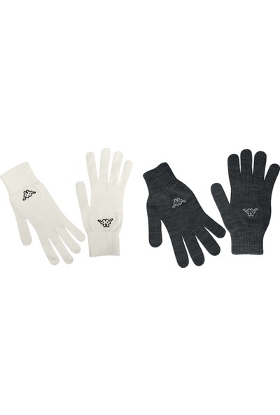 Kappa Örgü Eldiven 2 Li Paket Drole Füme/ekru