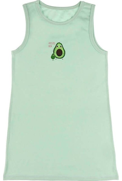 Donella Avokado Baskılı Kız Çocuk Gecelik - 10082