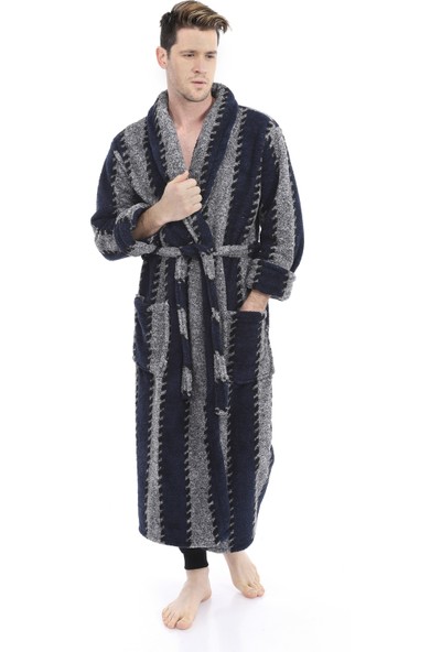 Nety Wear Nety 477 Lacivert Erkek Welsoft Sabahlık