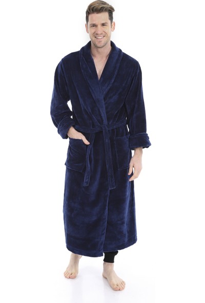 Nety Wear Nety 476 Lacivert Ultrasoft Erkek Sabahlık