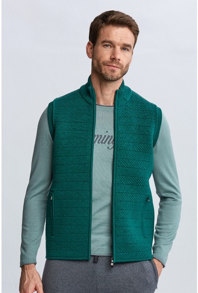 Hemington Merino Yün Yeşil Activewear Triko Yelek Hemington Merino Yün Yeşil Activewear Triko Yelek
