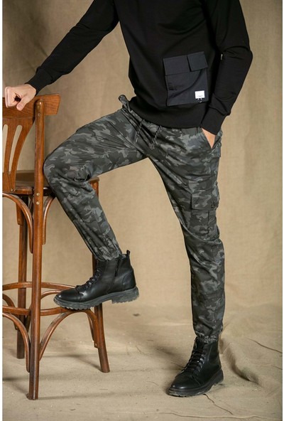 Bay Efendi Erkek Mavi Kamuflaj Desenli Jogger Jogger Pantolon PT1020 Bay Efendi Erkek Mavi Kamuflaj Desenli Jogger Jogger Pantolon PT1020