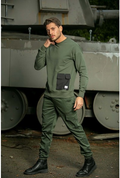 Bay Efendi Erkek Siyah Cepli Jogger Pantolon PT1021