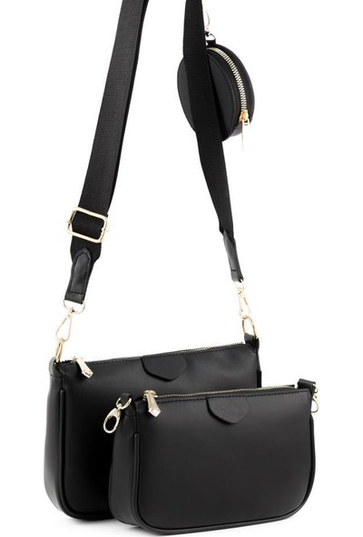 Espardile Kadın Cüzdanlı Ikili Omuz Çantası