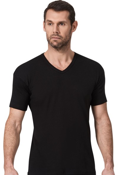 Namaldı Erkek 2'li V Yaka Kısa Kol Erkek Atlet Namaldı Erkek 2'li V Yaka Kısa Kol Erkek Atlet