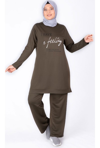 Behrem Tesettür Büyük Beden Eşofman Takım