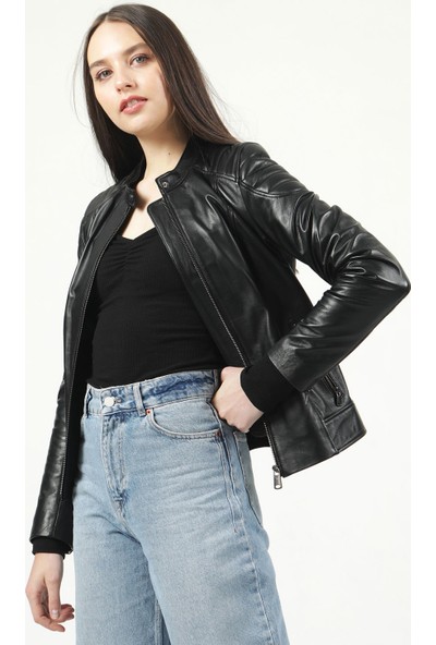 Dericlub YB-2156 Deri Kadın Mont