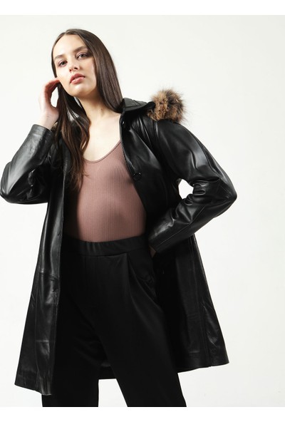 Dericlub Donna Deri Kadın Kaban