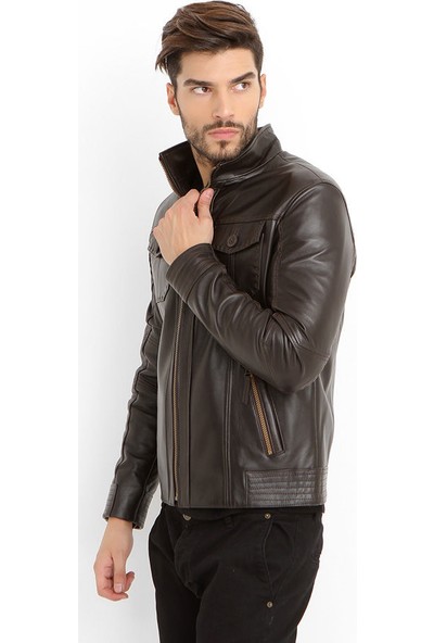 Dericlub E-945 Deri Erkek Mont