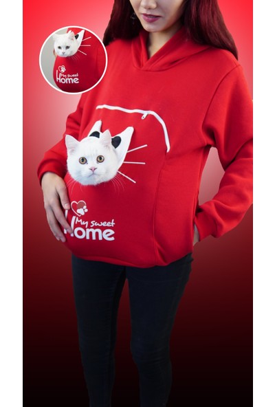 Levent Genç Tekstil Hayvan Severler Için Kanguru Sweat