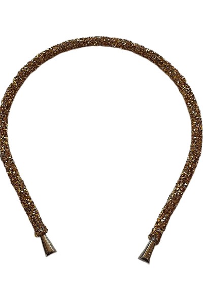 Çınar Bahçesi Parlak Taşlı Taç Toka