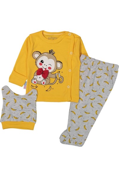 Babycan Maymunlu Patikli Bebek Hastane Çıkışı Zıbın