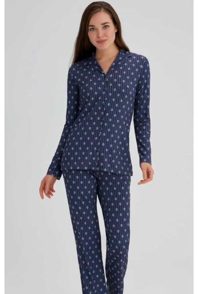 Eros 27692 Boy Düğmeli Bayan Pijama Takımı