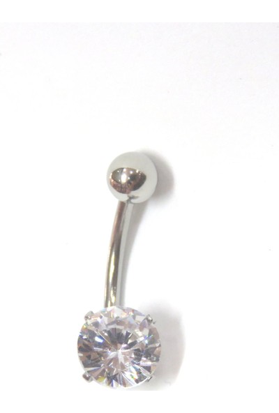 Işıl Aksesuar Cerrahi Çelik Göbek Piercing Zirkon Taşlı Işıl Aksesuar Cerrahi Çelik Göbek Piercing Zirkon Taşlı