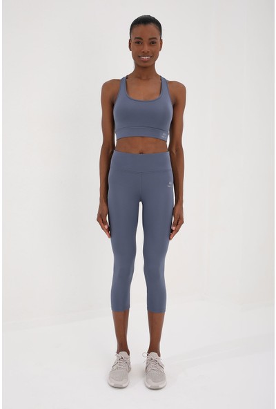Tommy Life Petrol Kadın Yüksek Bel Toparlayıcılı Çapraz Sırt Detaylı Spor Büstiyer-Kapri Tayt Takım - 95283 Tommy Life Petrol Kadın Yüksek Bel Toparlayıcılı Çapraz Sırt Detaylı Spor Büstiyer-Kapri Tayt Takım - 95283
