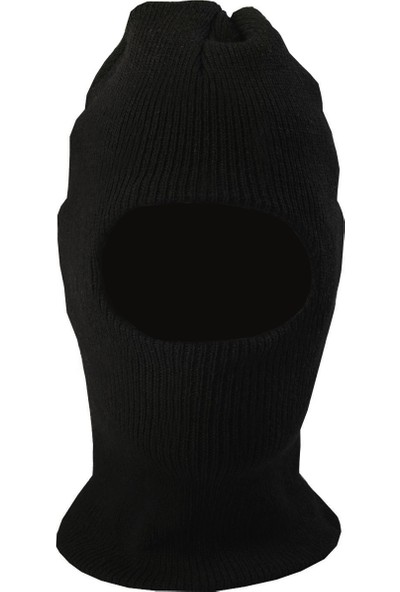 Buriş Yün Kar Maskesi Siyah