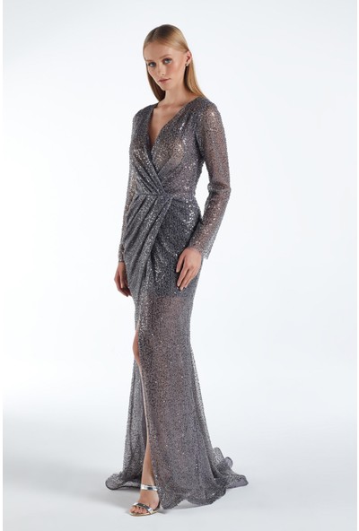 Sqbs 1018 Uzun Yırtmaçlı Abiye