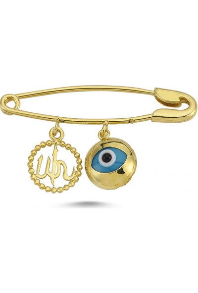 Online Takı 14 Ayar Yeşil Altın Nazar Boncuklu Çengelli Iğne Online Takı 14 Ayar Yeşil Altın Nazar Boncuklu Çengelli Iğne