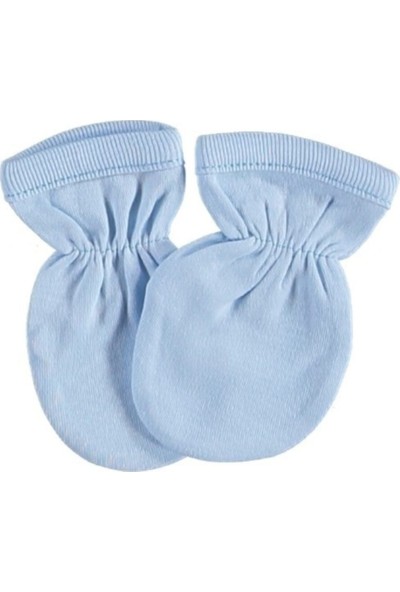 Güneş Bebe Tek Çift Bebek Eldiveni Mavi