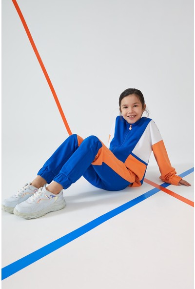 Defacto Kız Çocuk Active Spor Renk Bloklu Eşofman Altı T5855A621SP