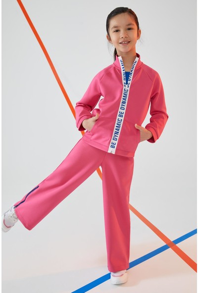 Defacto Kız Çocuk Yazı Baskılı Active Spor Sweat Hırka T5860A621SP