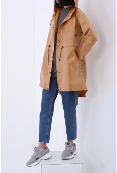 ALLDAY Çıtçıtlı Kapüşonlu Yağmurluk