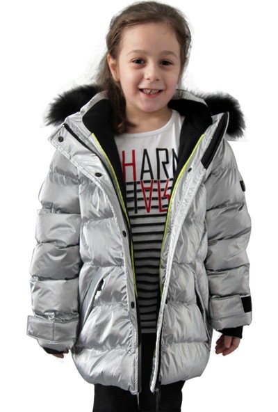 Benitto Kids Kız Çocuk Naturel Kürklü Mont 51220