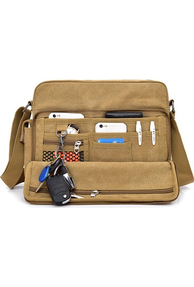 Erkek Kanvas Omuz Çantası (Yurt Dışından)