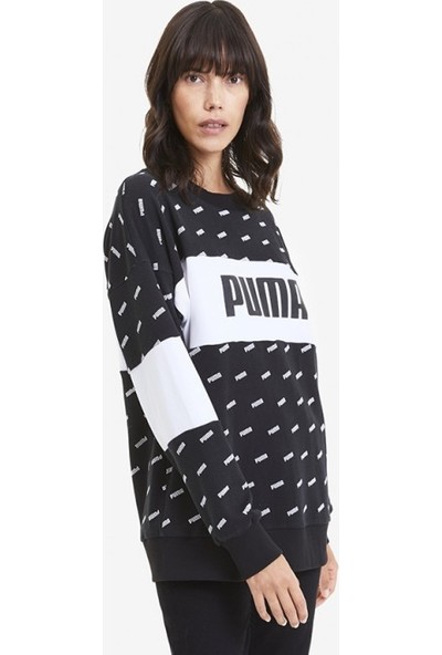 PUMA Wordmark Bisiklet Yaka Kadın Sweatshirt