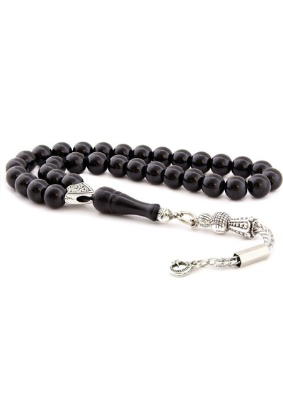 Gureba Ayyıldız Kamçılı Sade Oltu Taşı Tesbih