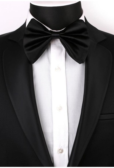 La Pescara Siyah Büyük Saten Papyon Sp36