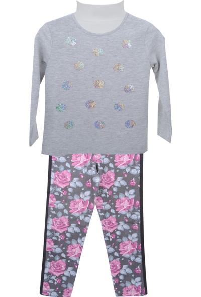 Zeyland Kız Çocuk Gri Melanj 2'Li Takım 72M4Hlm76
