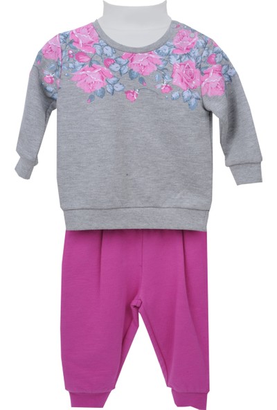 Zeyland Kız Çocuk Gri Melanj 2'Li Takım 72M4Hlm77