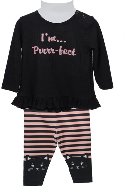 Zeyland Kız Çocuk Gri Melanj Tunik + Tayt Takım 72Z2Nez79