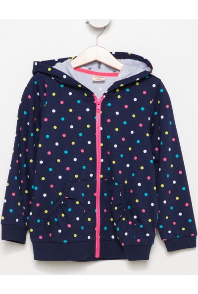 Defacto Kapşonlu Kız Çocuk Fermuarlı Hırka H5632A417Aunv42