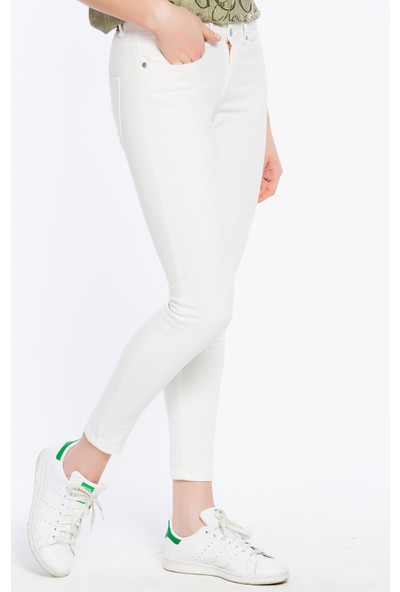 Bexy Monza Beyaz Denim Pantolon Bexy Monza Beyaz Denim Pantolon