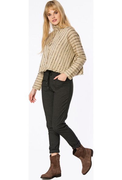 Bexy Kabil Sim Detaylı Bej Örme Sweatshirt Bexy Kabil Sim Detaylı Bej Örme Sweatshirt