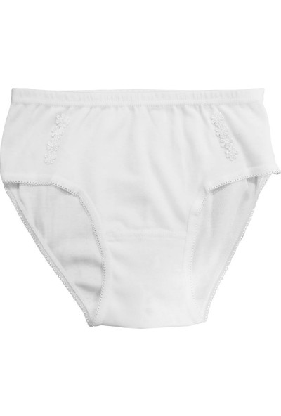 Özkan Kız Çocuk Ribana Papatyalı Külot 0825 Beyaz