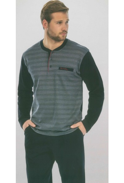 Pierre Cardin 5280 Uzun Kollu Jakarlı Erkek Pijama Takımı Pierre Cardin 5280 Uzun Kollu Jakarlı Erkek Pijama Takımı