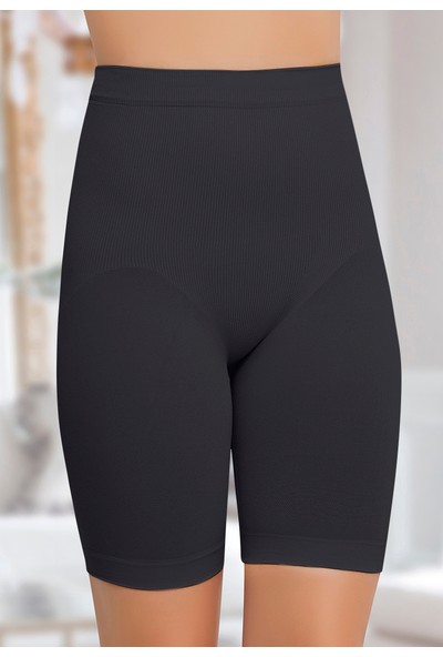 NBB Dikişsiz Uzun Paçalı Korse Siyah