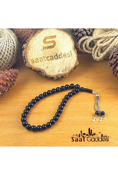 Pigoda Çift Kılıç Kamçılı Oltu Tespih Tesbih