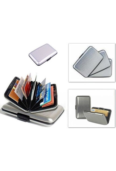Wildlebend Metal Kredi Kartlık - Gri Wildlebend Metal Kredi Kartlık - Gri