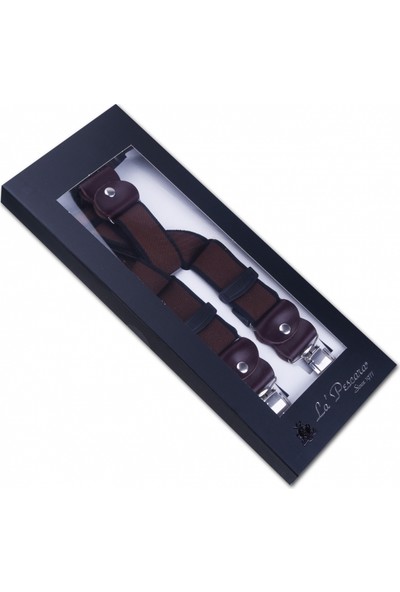 La Pescara Kahve Çizgili Pantolon Askısı A41