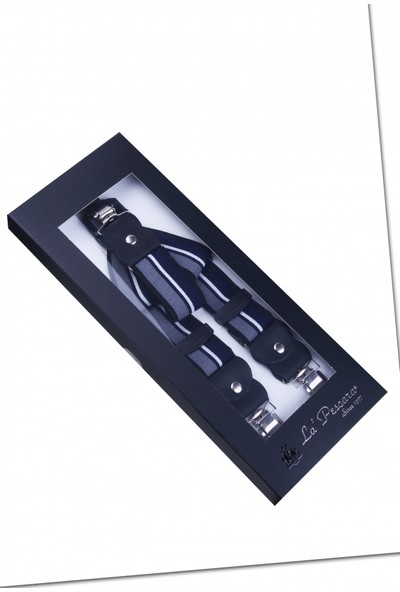 La Pescara Lacivert Füme Çizgili Pantolon Askısı A44 La Pescara Lacivert Füme Çizgili Pantolon Askısı A44