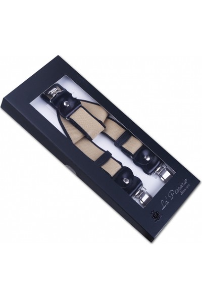 La Pescara Krem Çizgili Pantolon Askısı A58