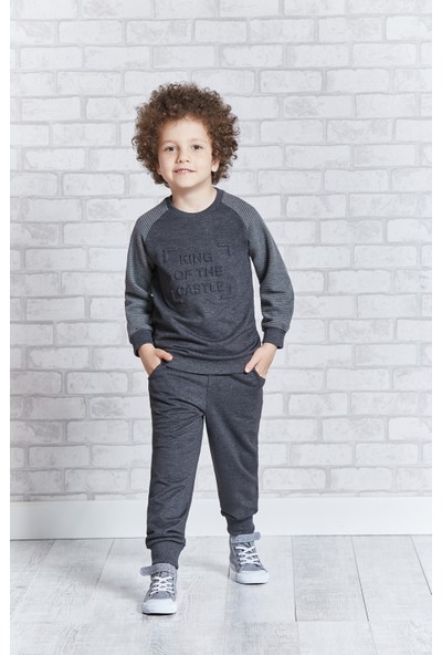 RolyPoly Erkek Çocuk Eşofman Takımı Antrasit