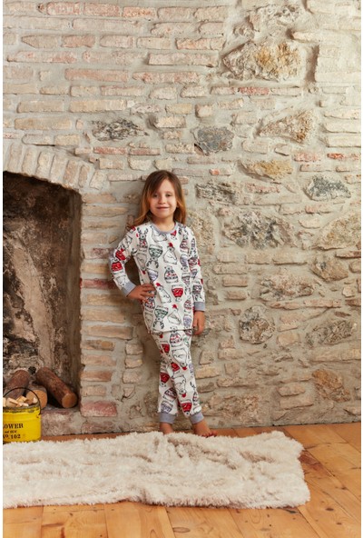 Pierre Cardin Çocuk Pijama Takımı Krem