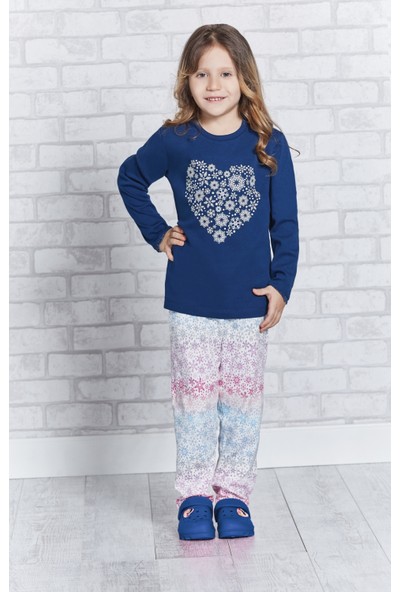 RolyPoly Uzun Kollu Kız Çocuk Pijama Takımı Lacivert RolyPoly Uzun Kollu Kız Çocuk Pijama Takımı Lacivert